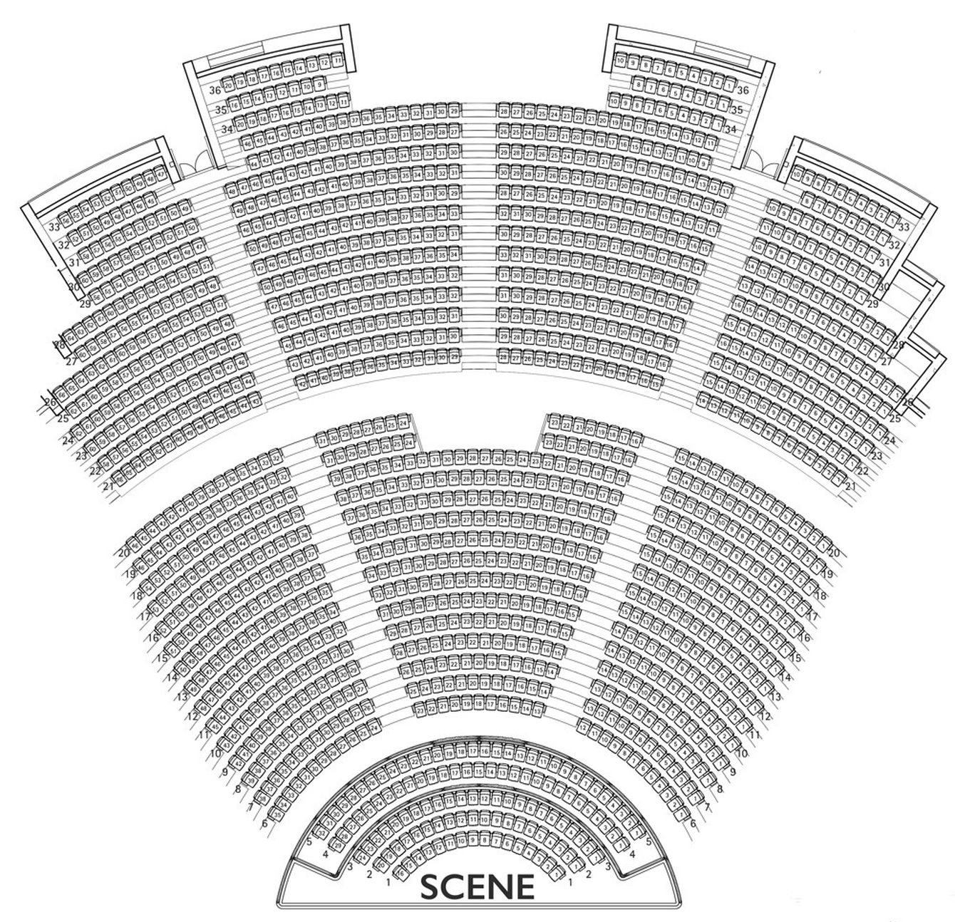 Bergen Nasjonale Opera | Seating Chart Grieghallen