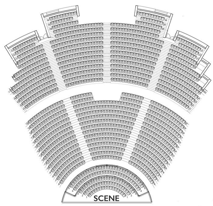 Bergen Nasjonale Opera | Seating Chart Grieghallen